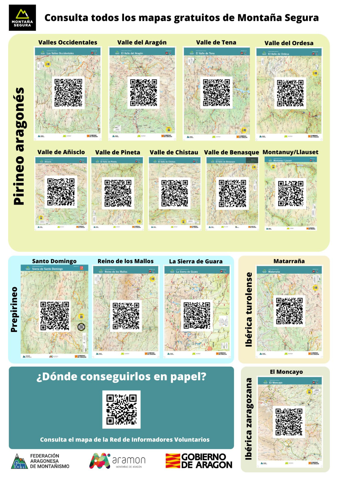 MAPAS DE MONTAÑA SEGURA EN FORMATO QR